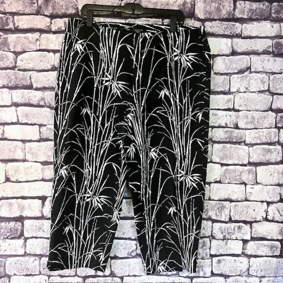 Talbots | Pants & Jumpsuits | Talbots Black White Crop Pants Size 6w ...